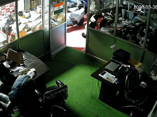 Hanumant Vihar Former BJP MLA Showroom Theft; Neem Tree Entry