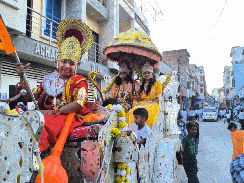 Salumber Hanuman Jayanti Shobhayatra Begins From Kotharia Mahadev Temple