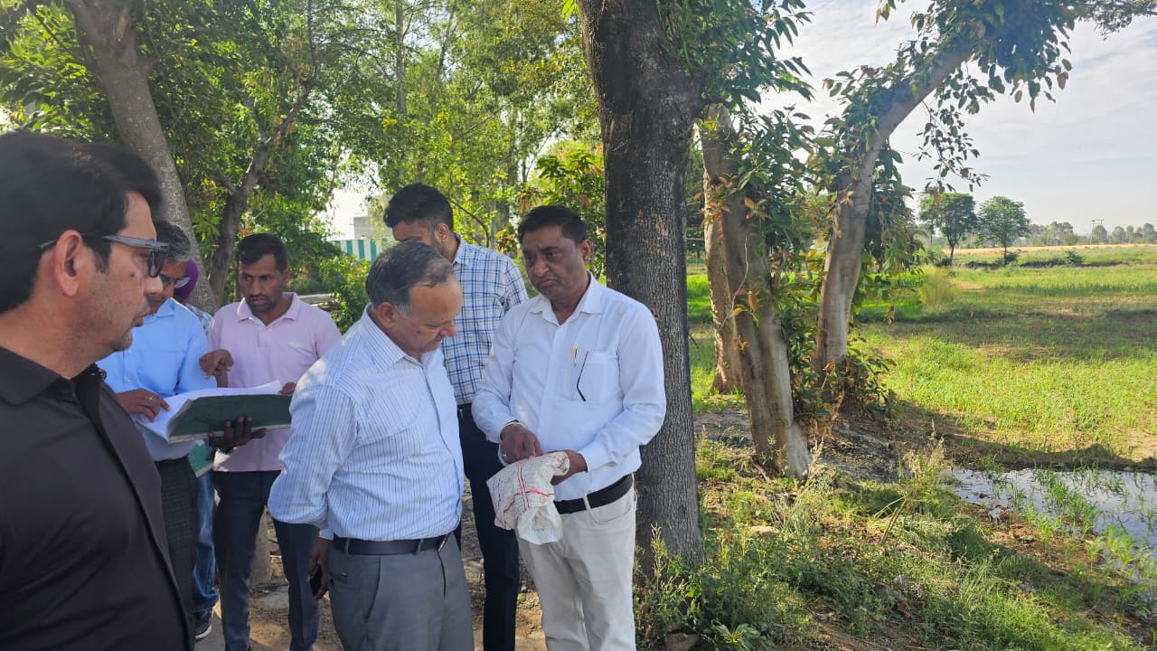 Panchkula DC Inspects Fields, Issues Notice to Patwari