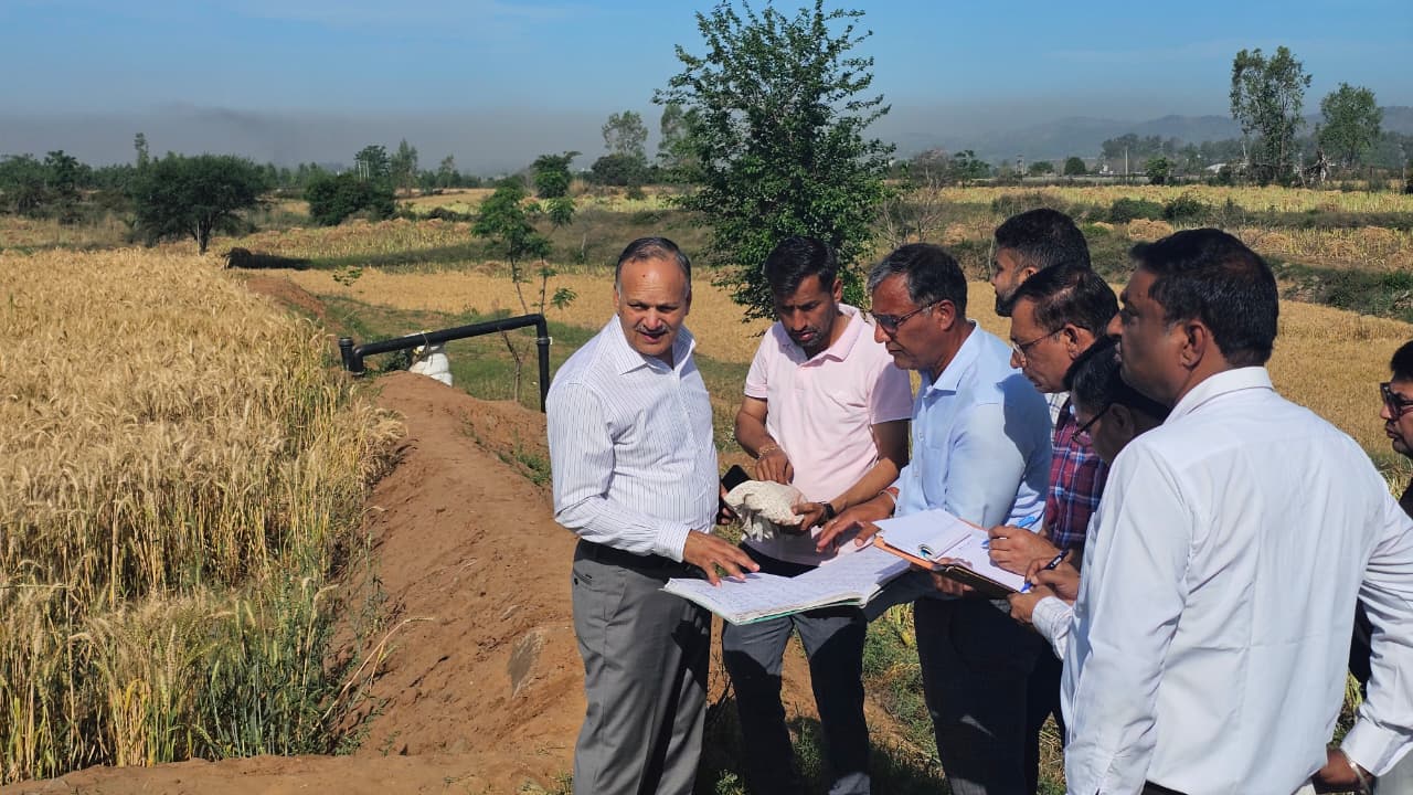 Panchkula DC Inspects Fields, Issues Notice to Patwari