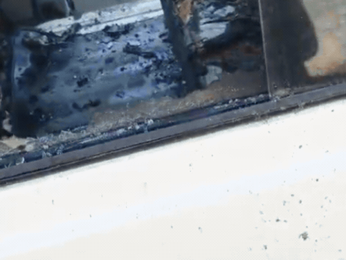 Muzaffarnagar School Van Fire | Short Circuit Injures Children