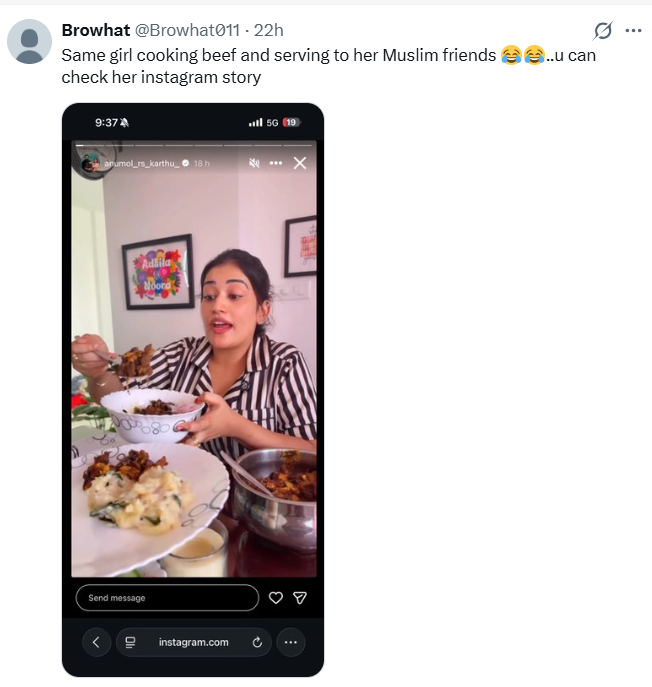 Actor shiyas kareem accused of forcing hindu actress to eat beef