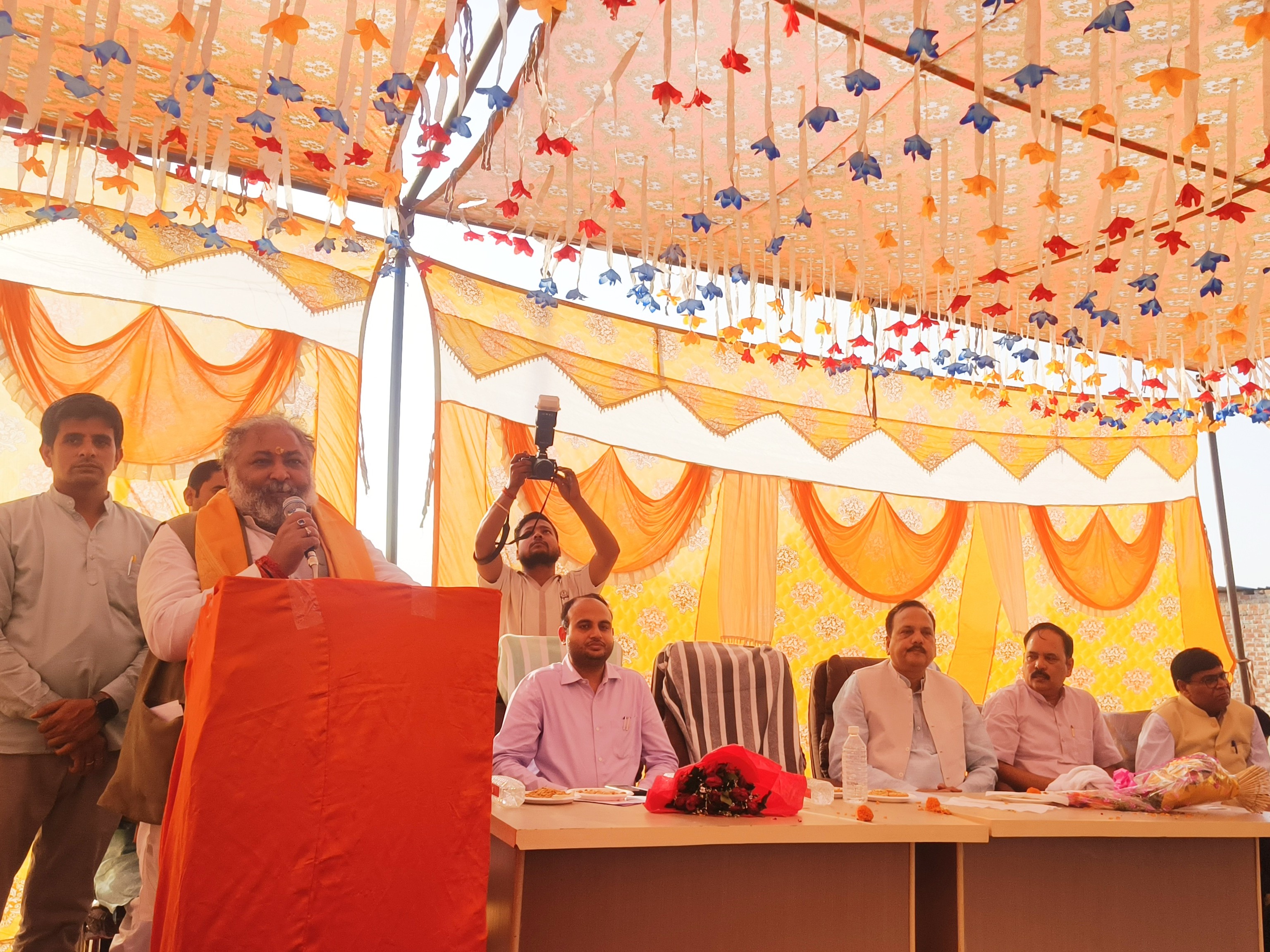 UP Minister Dayashankar Singh Inaugurates New Bus Service in Pali