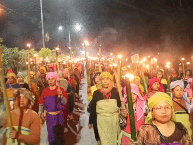 Manipur Tear Gas & Arrests After Torch Rally Halted | Violence Erupts