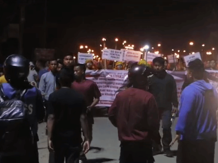 Manipur Tear Gas & Arrests After Torch Rally Halted | Violence Erupts