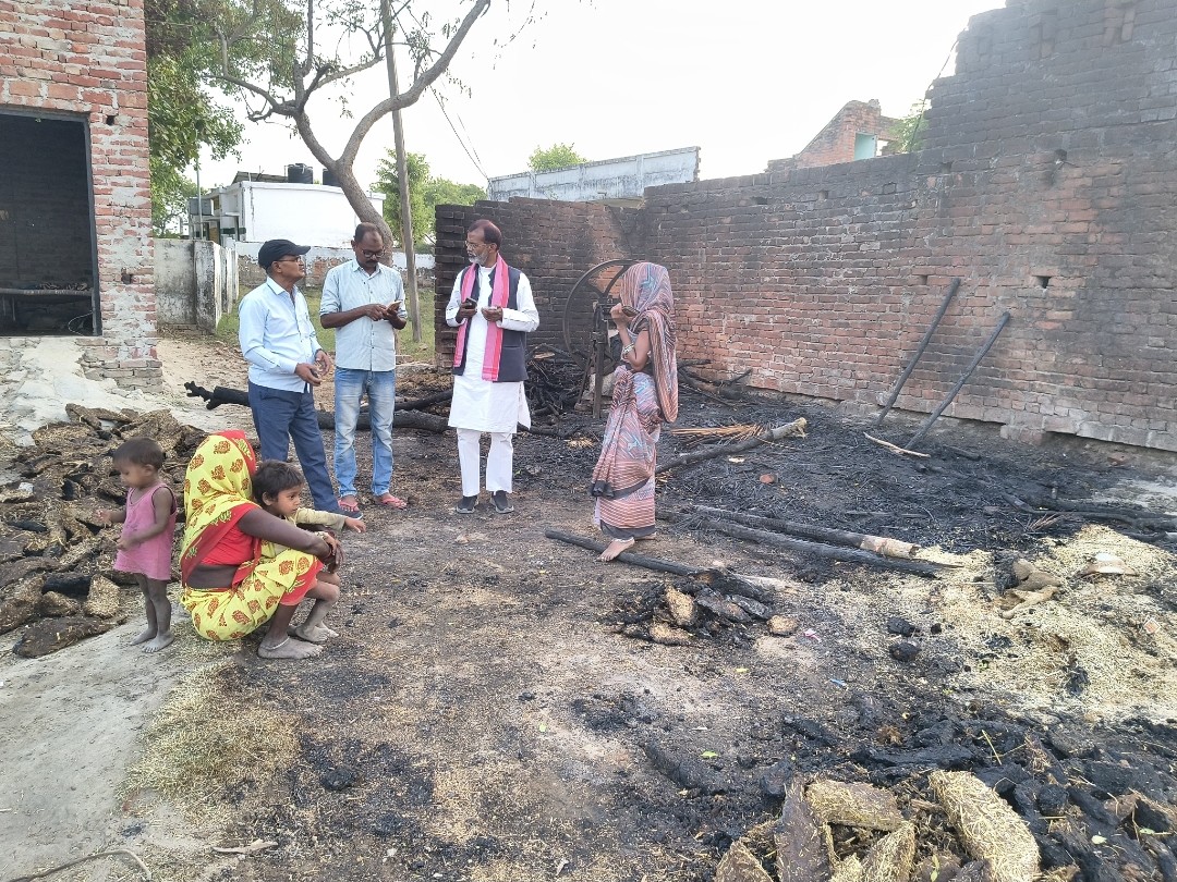Moharab Village Gosala Fire | Heifer Burnt, Cow Death