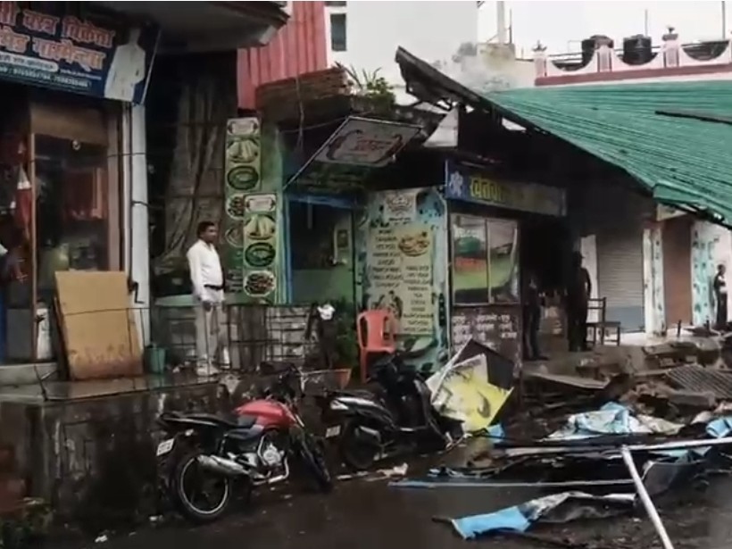 Bageshwar Storm | Restaurant Roof Blown Off, Trees Block Roads