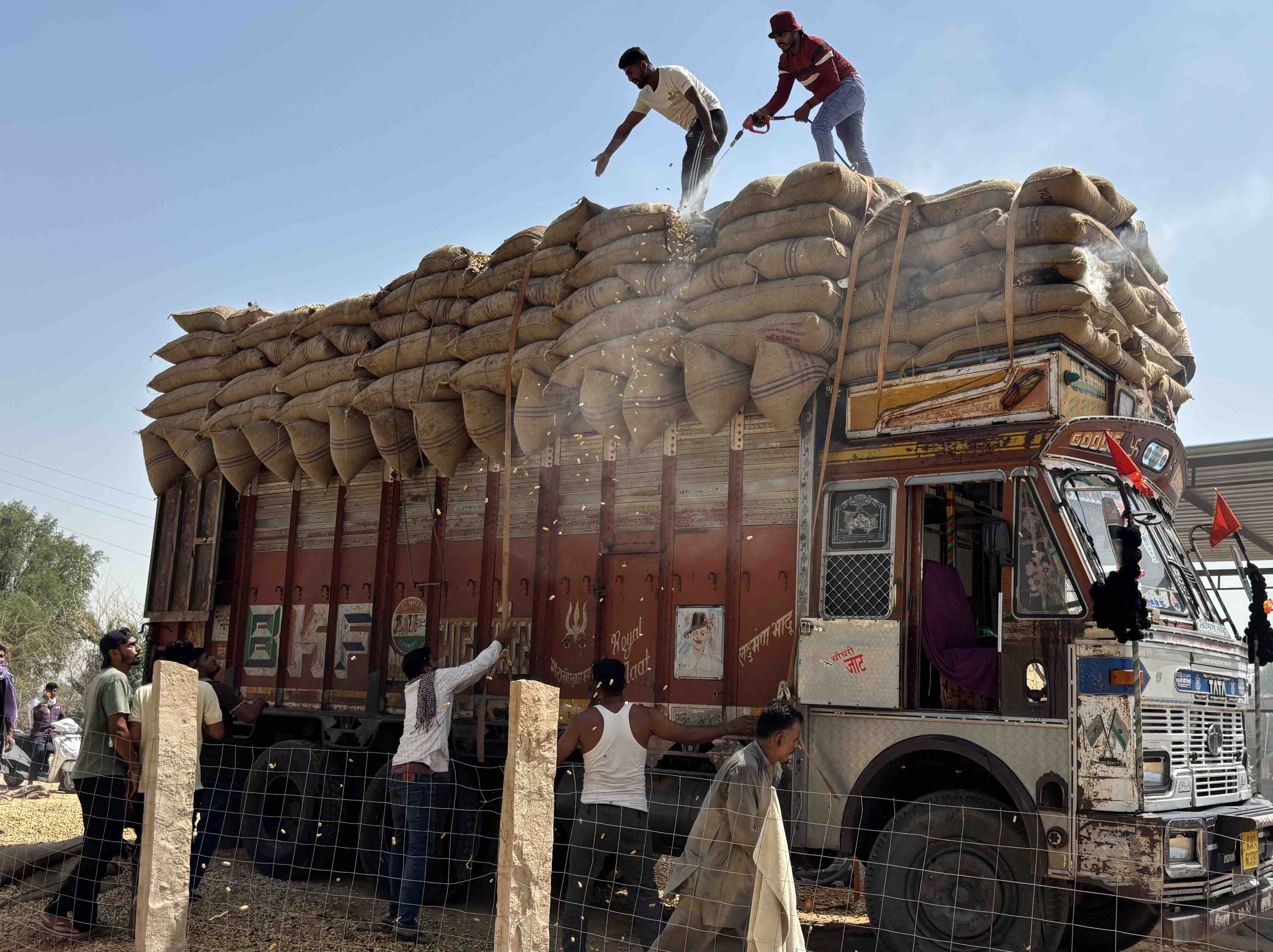 Bajju Truck Fire | Short Circuit Incident, No Casualties Reported