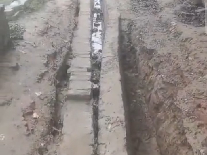 Ayodhya Drain Collapse: Corruption Allegations; Video Viral