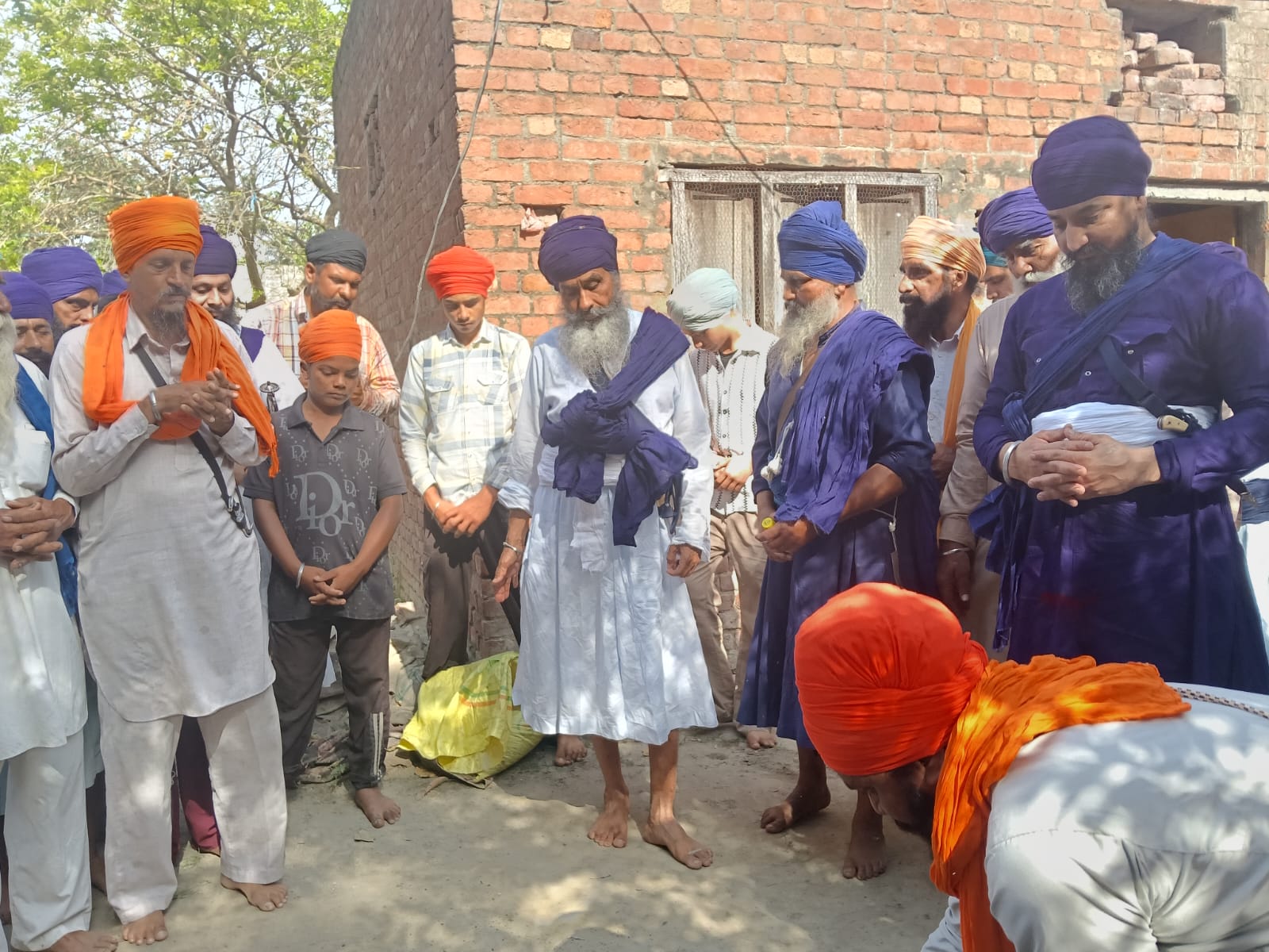 Foundation stone laid for the new Diwan Hall of Gurdwara Sahib
