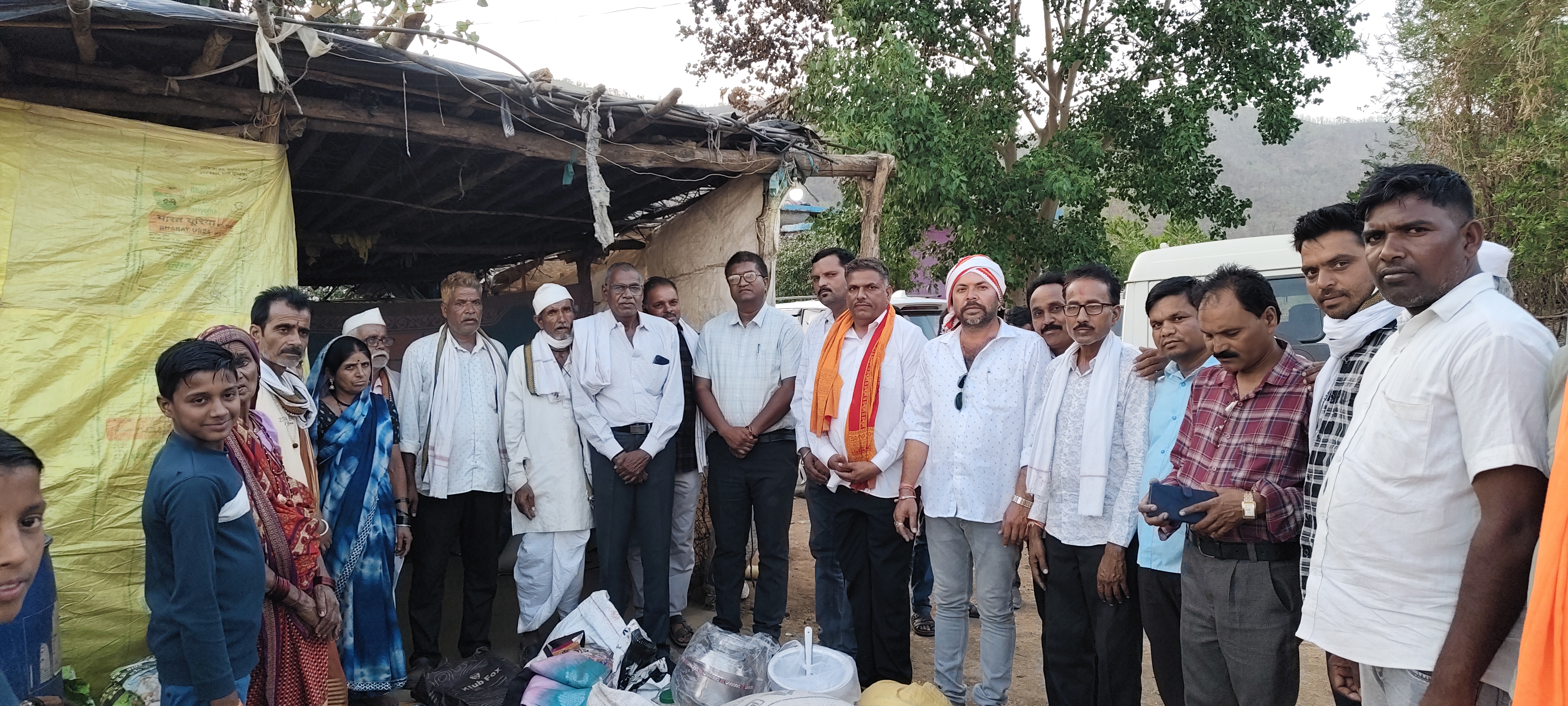 Yadav community provided financial assistance to fire victims