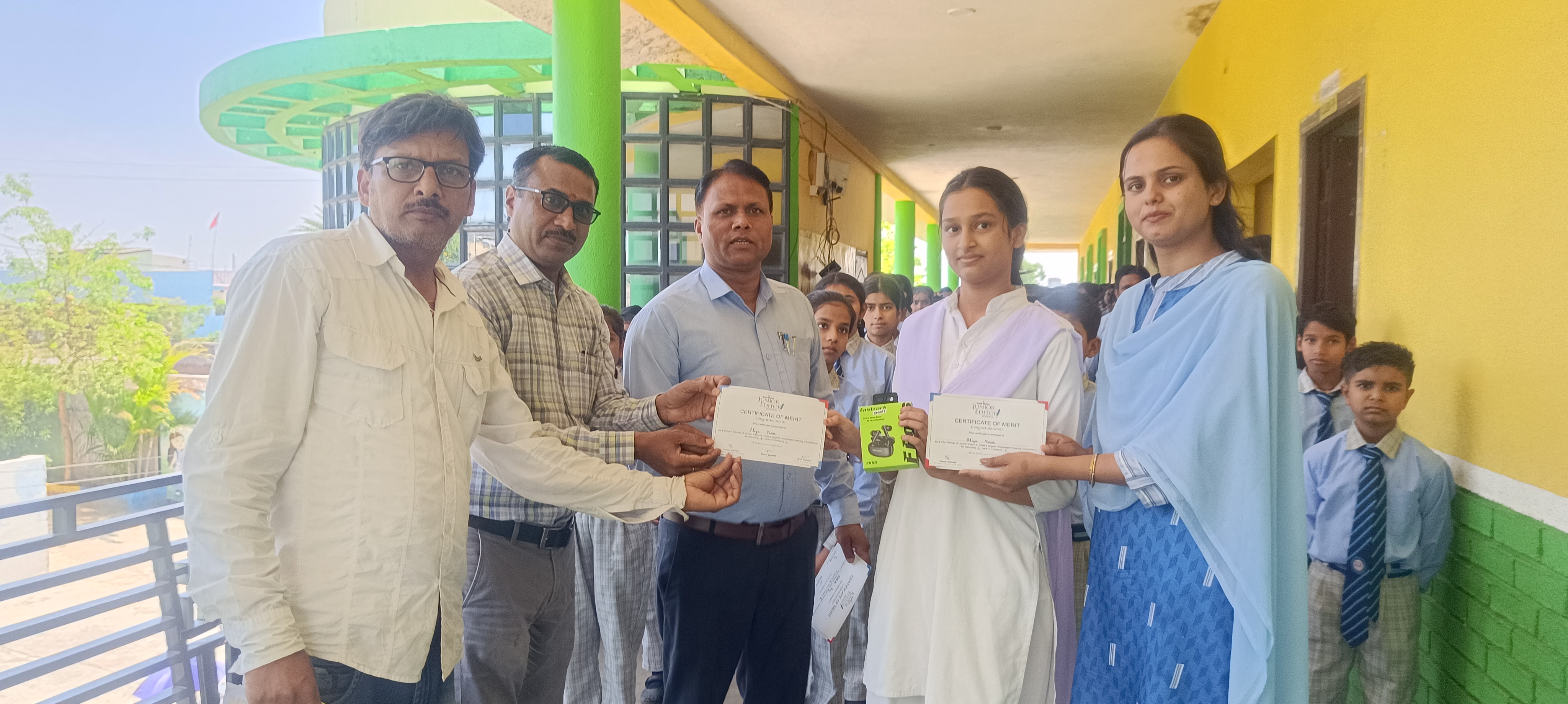 Alia of LPS got first rank, Abhik got second rank and Bhaskar of SVM ...