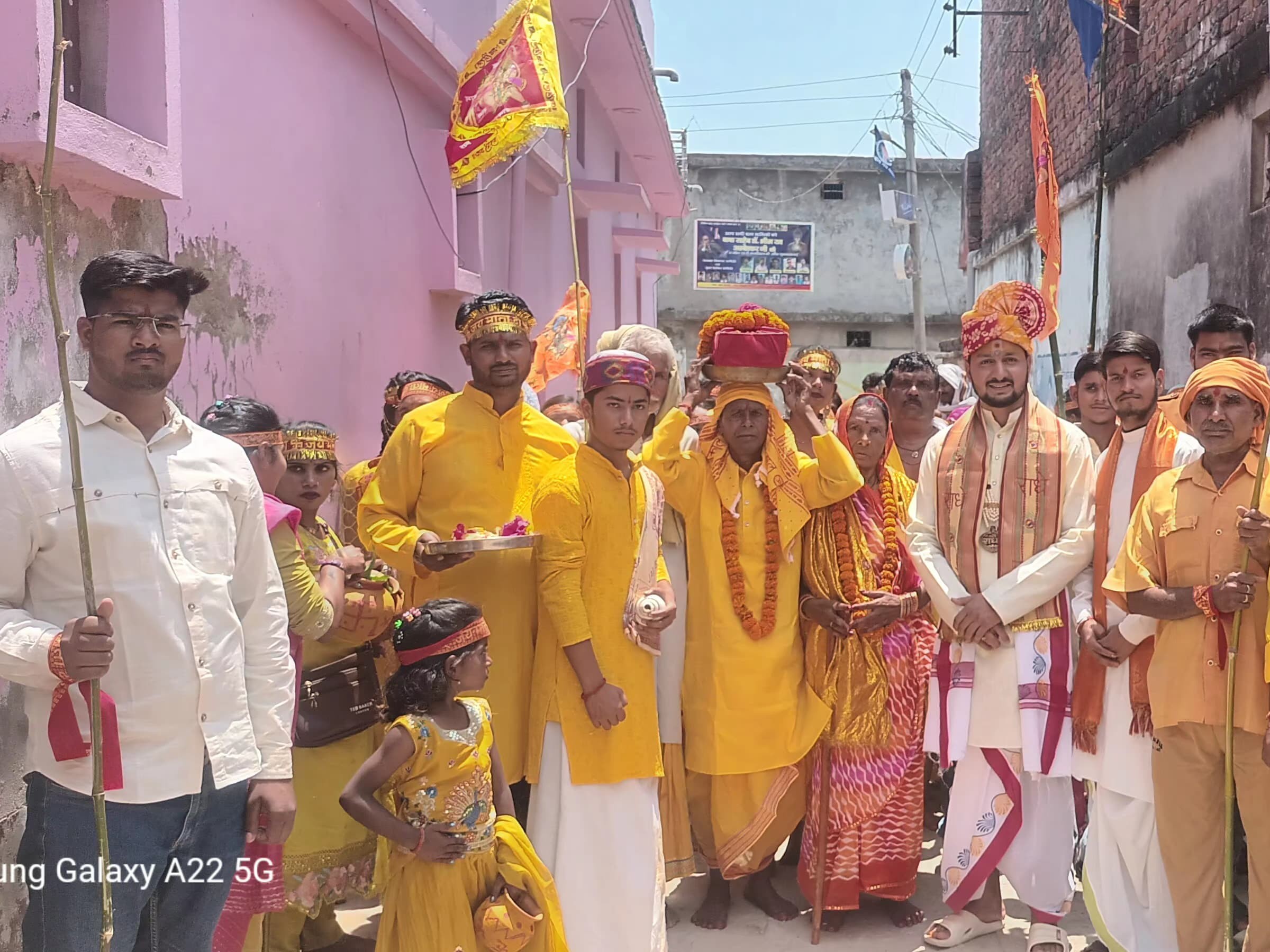 Ghaghara Shrimad Bhagwat Katha Inauguration; Kalash Yatra Begins