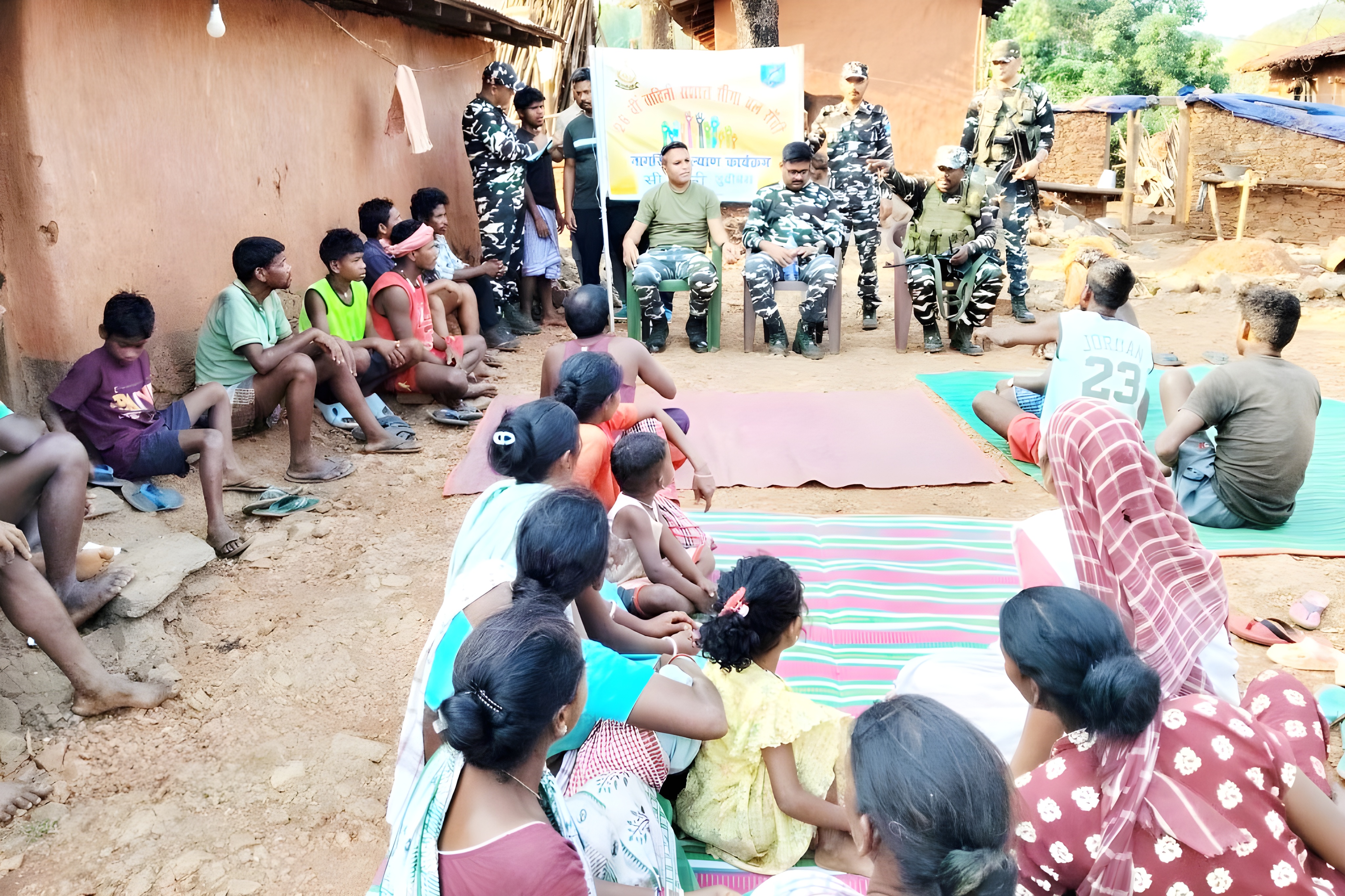 SSB held village meetings in Ludibera and Komai, located in the remote ...
