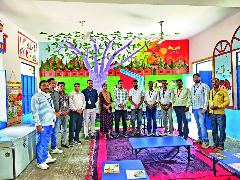 Model library started in Panwad Government School, 5 CCTVs installed