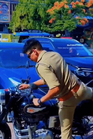 Muzaffarnagar Cop Reel Viral | Bike Without Helmet Video