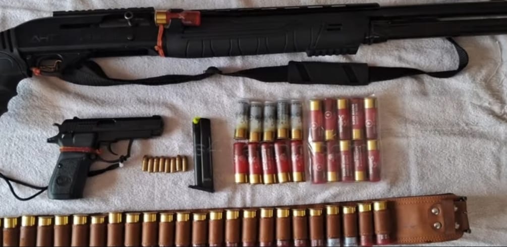 SBBL gun, pistol and bullets seized from Scorpio on the minister's ...