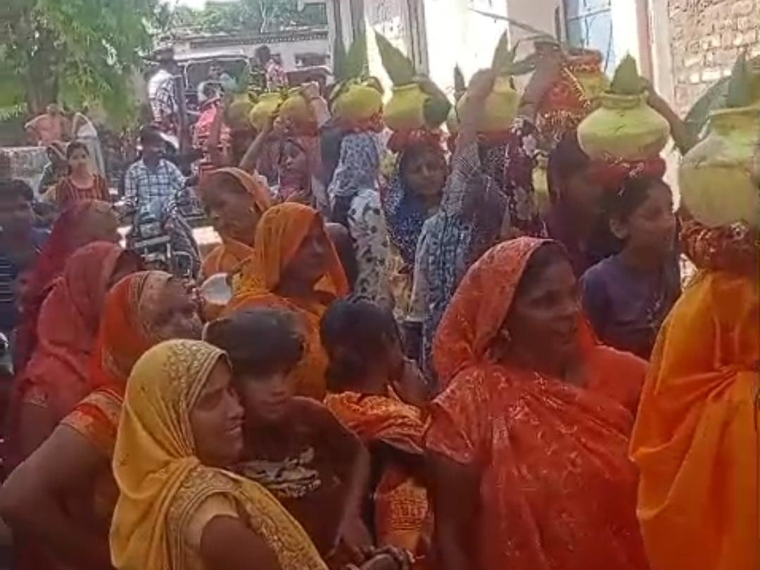 Kyoladiya Bhagwat Katha Inauguration | Haraiya Village Kalash Yatra