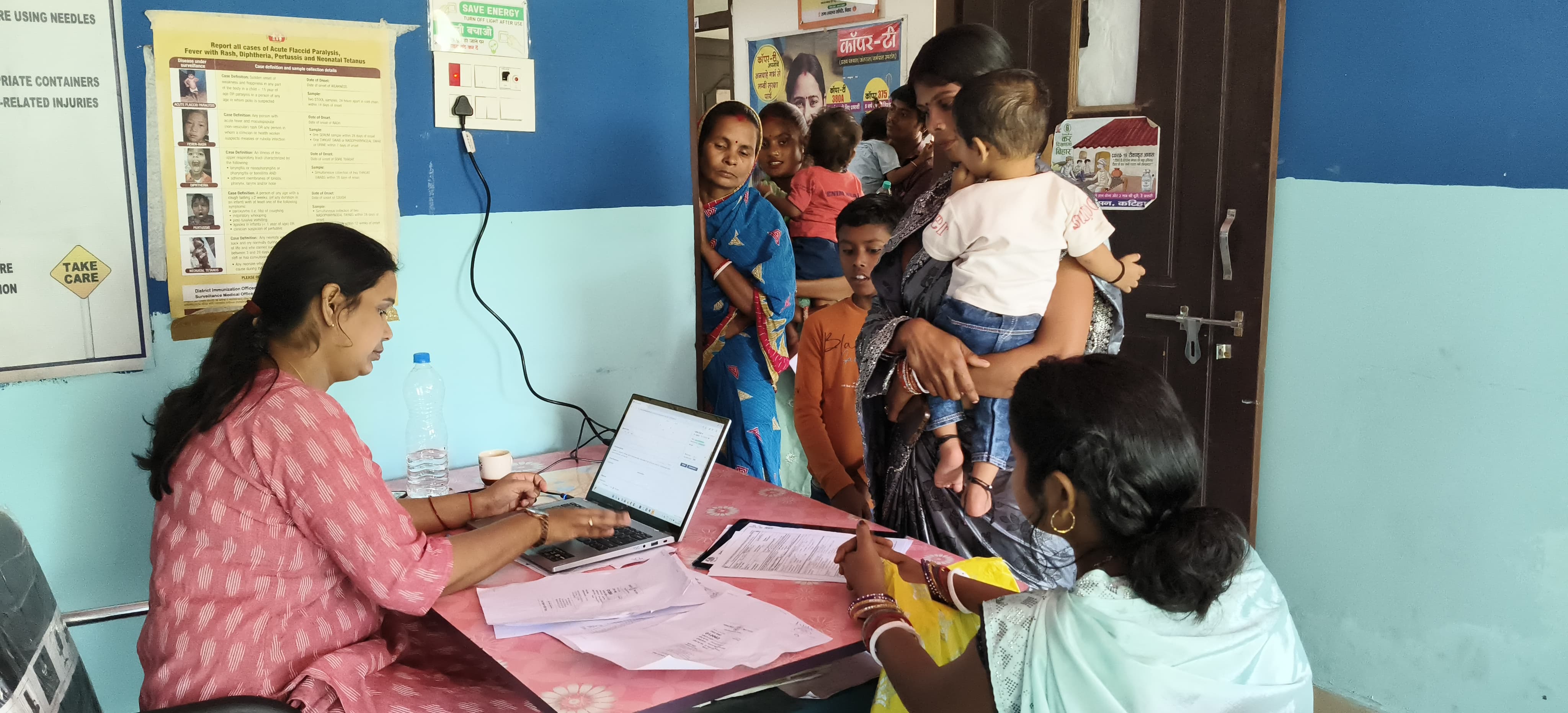 42 pregnant women underwent health check-up at the camp.
