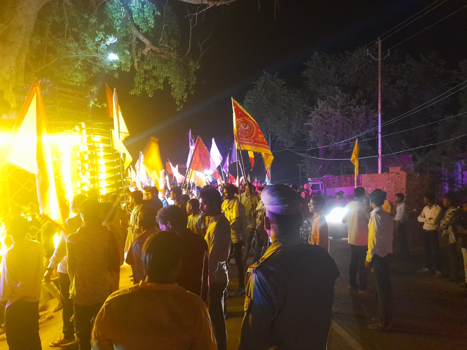 Jhansi Pandwah Shatachandi Mahayagna Bhagwat Katha Launch Kalash Yatra