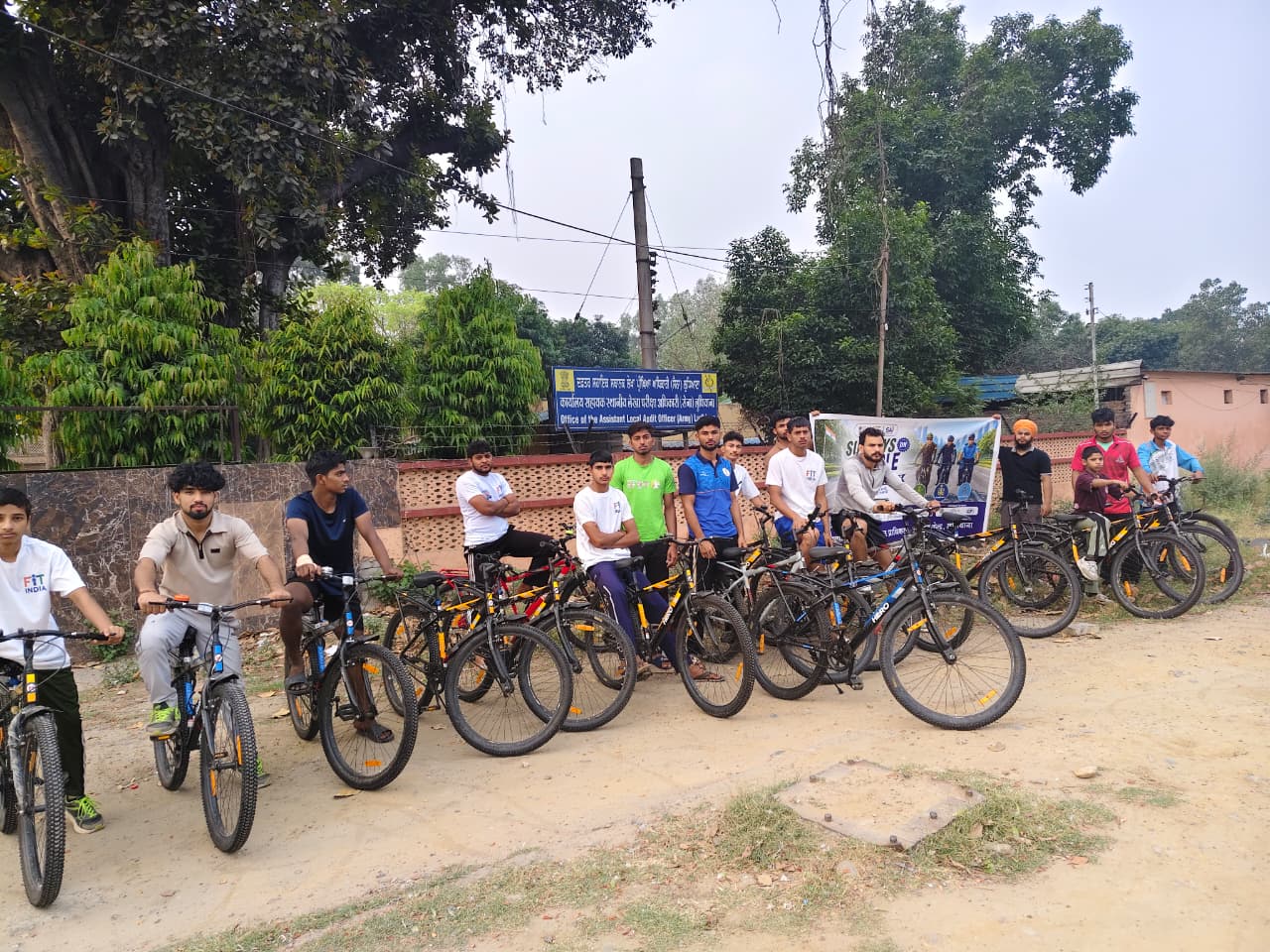 Cycle rally against obesity, 25 participants took part