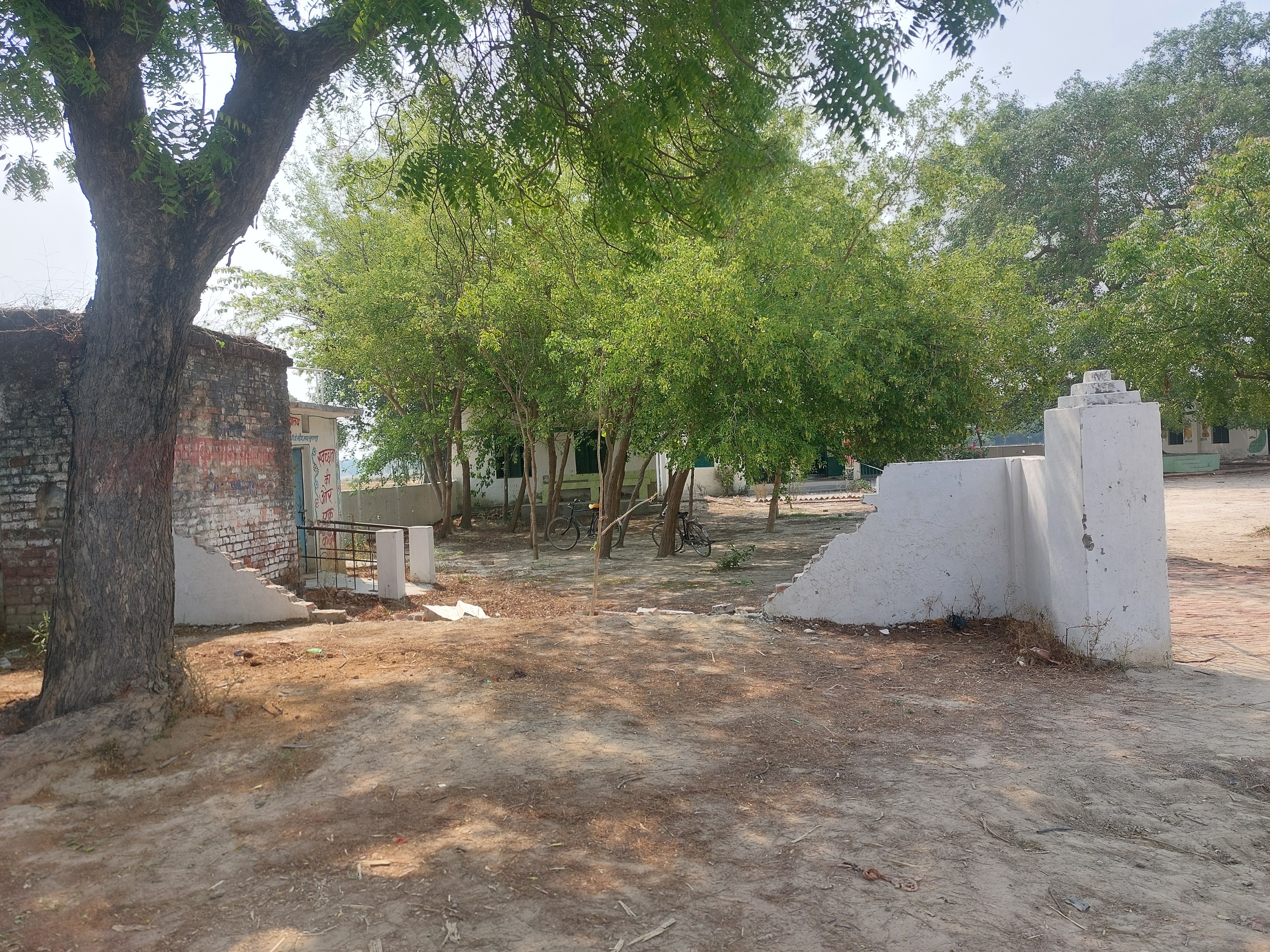 Sultanpur School Wall Hit By Vehicle, Children Safety Risk