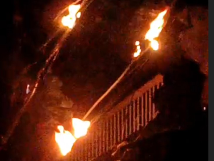 Guransarai Power Outage | Market Cable Fire Causes Blackout