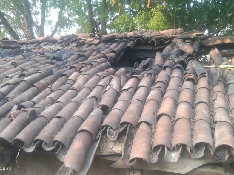 Sevapuri House Fire | Family Homeless, Seeks Admin Help After Blaze