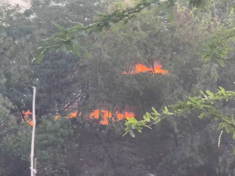 Noida DLF Mall Plot Fire | Fire Brigade Control