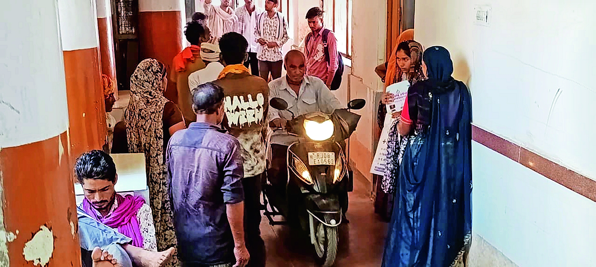 The ramp for the disabled at the district hospital was broken, the ...