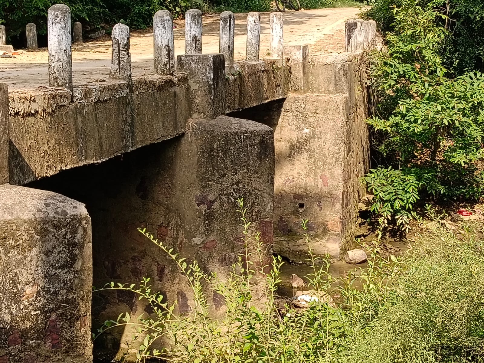 The bridge over the deep river is dilapidated and could collapse at any ...