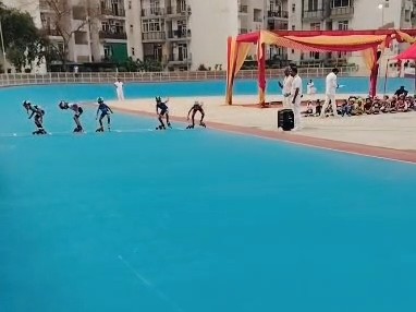 Mathuras Laksh Sharma Wins Gold at National Speed Skating Championship