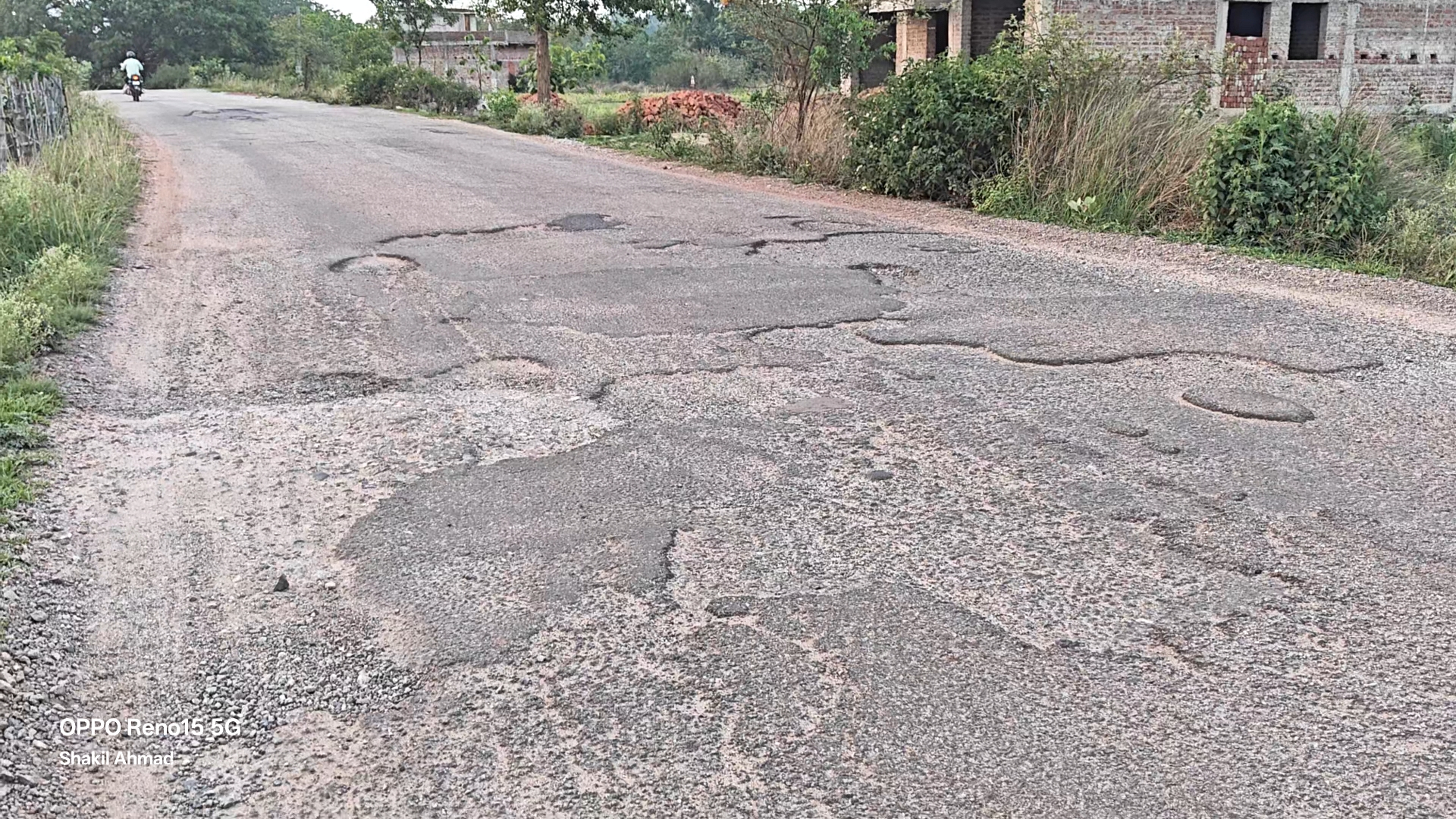 The Lohardaga Kisko road, which connects six panchayats, is in a ...