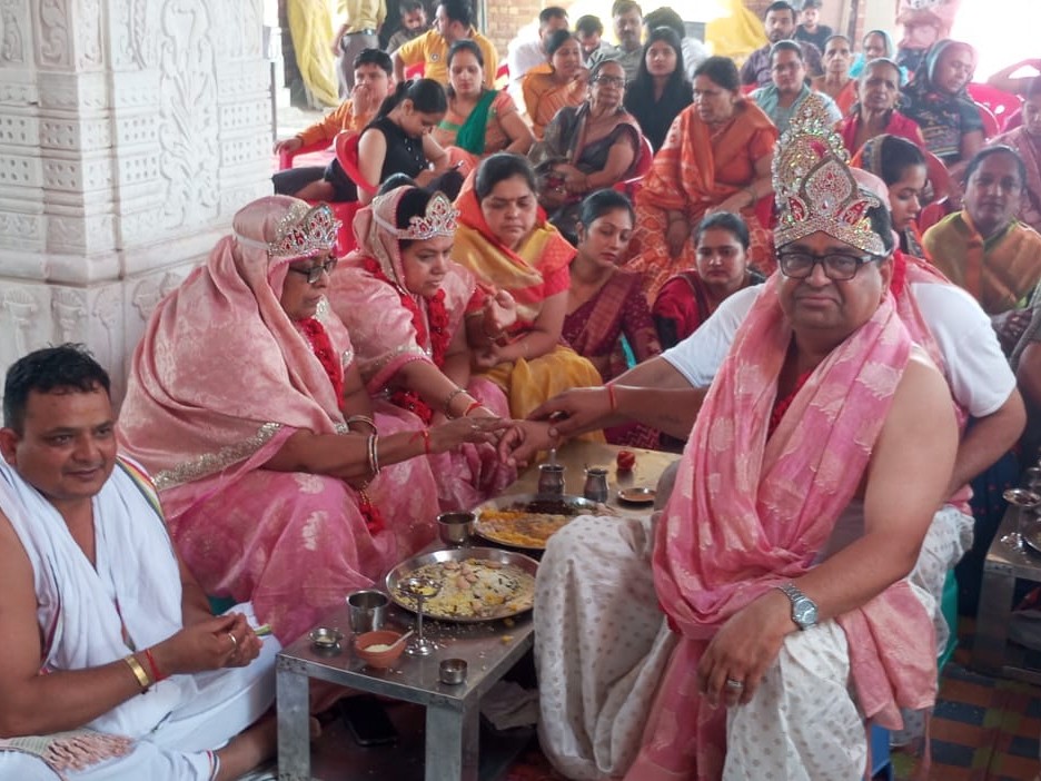 Pandushila Tirth Sardhana | Vedis Shilanyas | Munishri Nishchit Sagar ...