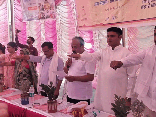 Vande Ganga Jal Sanrakshan Abhiyan Barwara: Kalash Yatra & MLA Gothwal ...