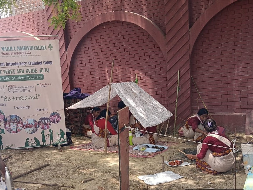 Scout Guide Camp Kunda: Tent Building & Cooking Skills Taught
