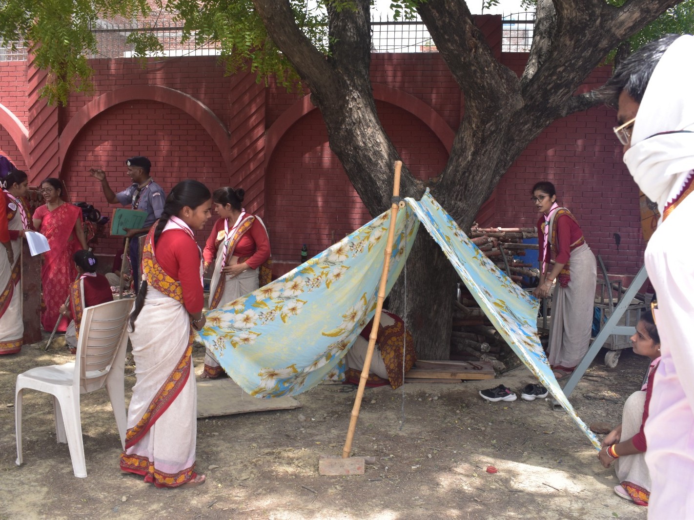 Scout Guide Camp Kunda: Tent Building & Cooking Skills Taught