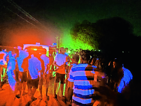 A scuffle broke out with the police who went to raid a businessman's ...