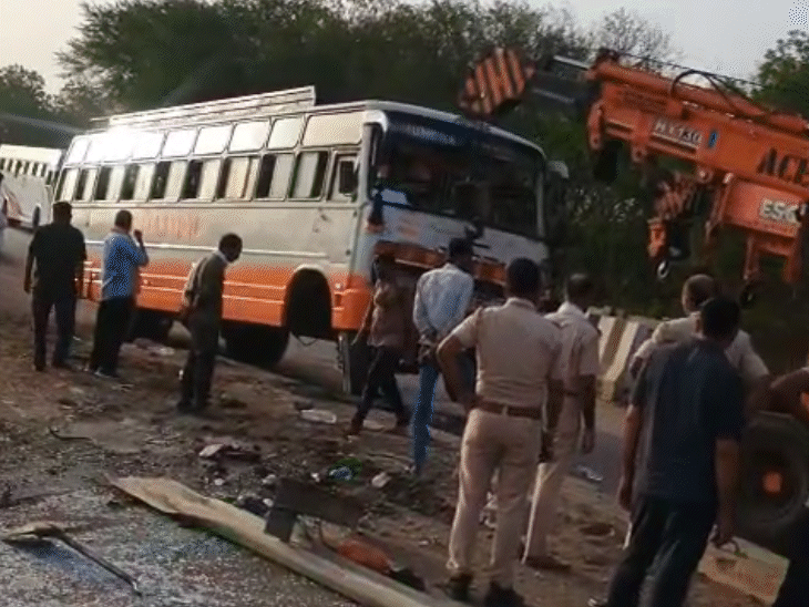 Chittorgarh Bus Accident: Passengers Fall From Roof, Many Injured