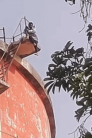 Barra Water Tank Incident: Man Threatens Jump, Police Persuade