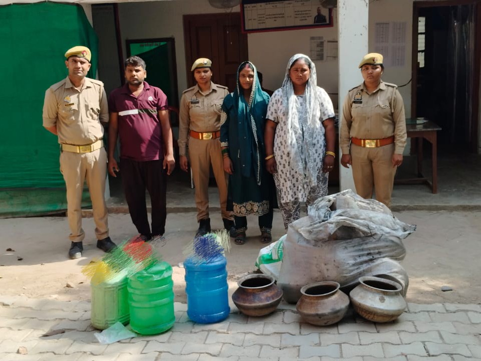 Varanasi Illegal Liquor Raid | 12 Furnaces Destroyed, 70L Liquor Seized