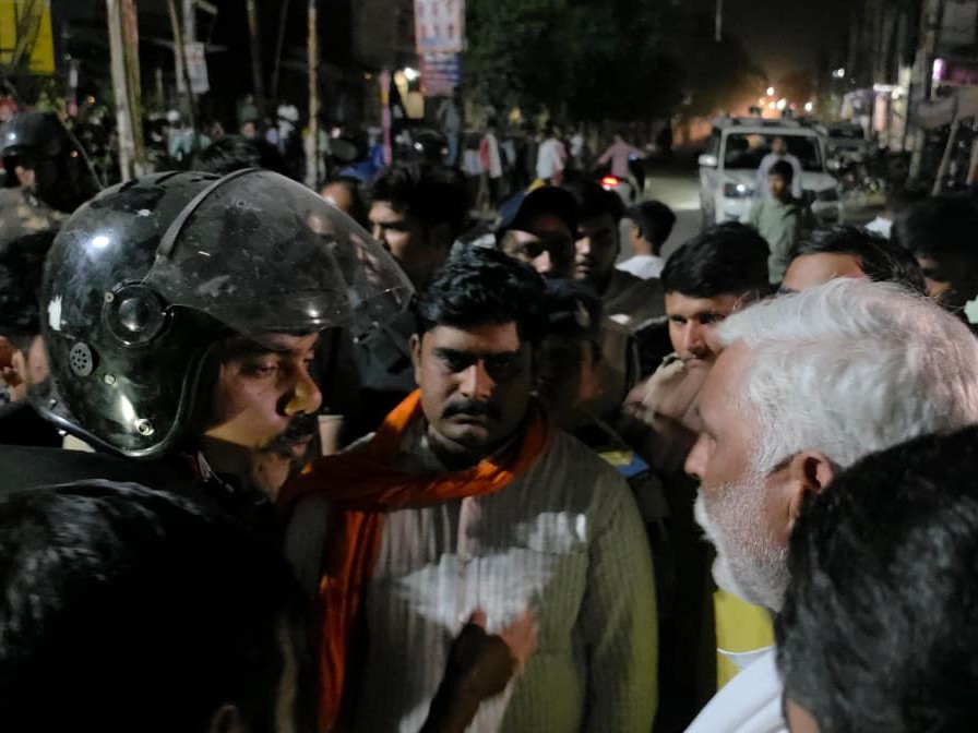 Dabra Ambedkar Statue Spectacles Broken; Bhim Army Protest, Stone Pelting