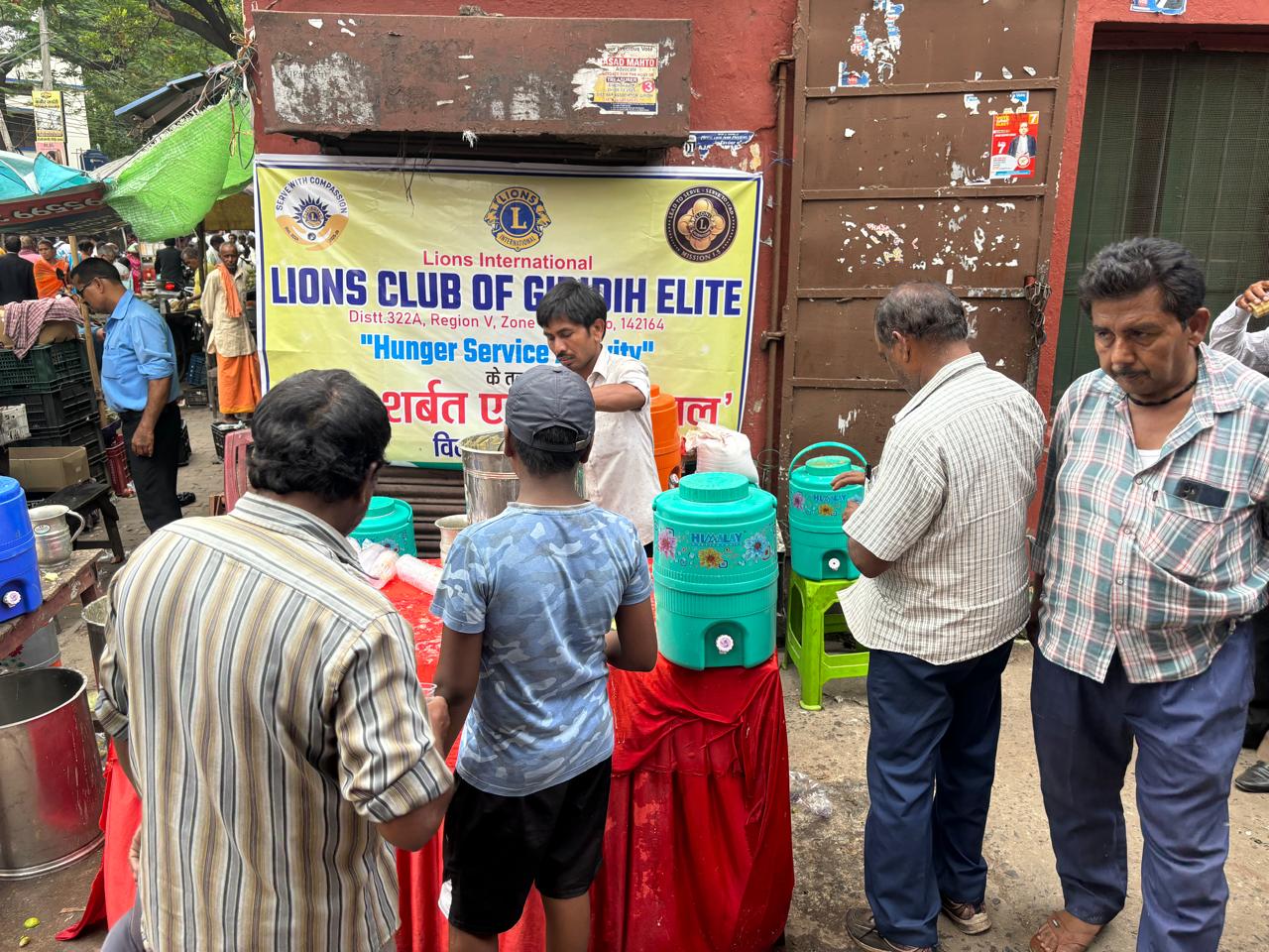 Lions Club distributed Sattu syrup