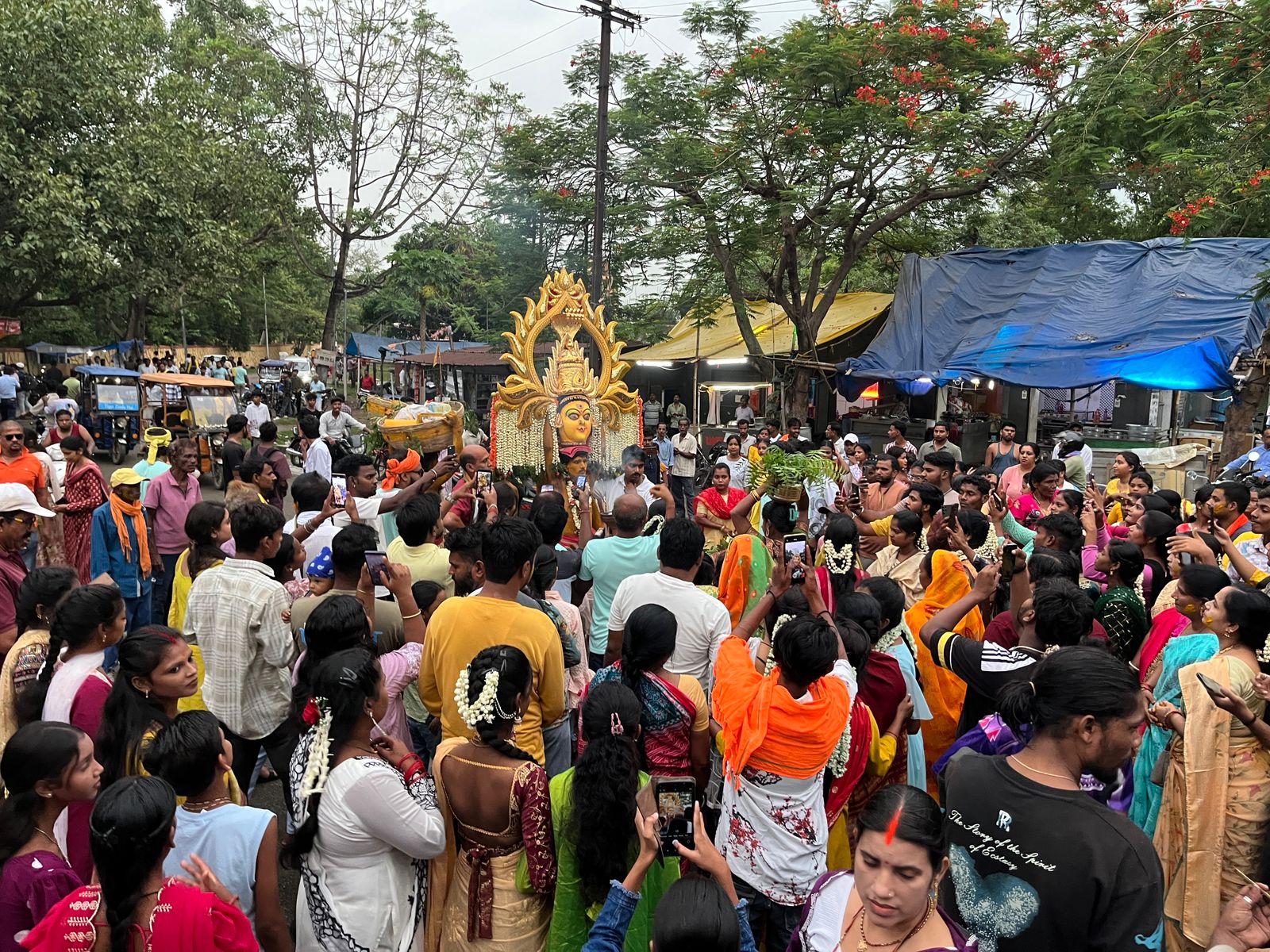 The Ghat Yatra, carried out to the tune of traditional musical ...