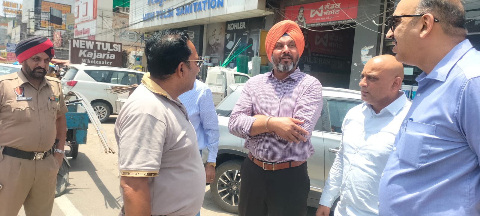 Inspection of cleanliness arrangements in Ramamandi market