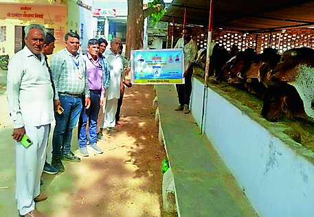 Inspection of Damodar Gaushala, check on arrangements