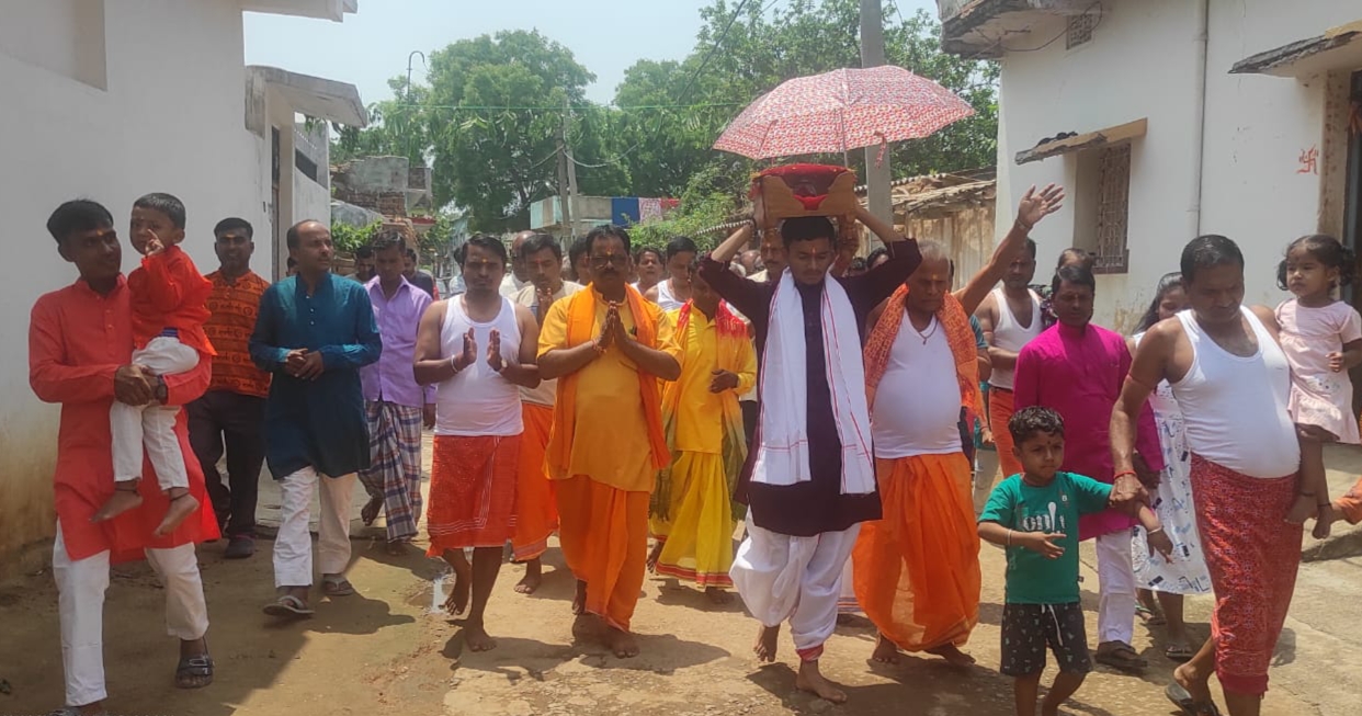Four-day Harinam Sankirtan started in Chatti, the village became devotional