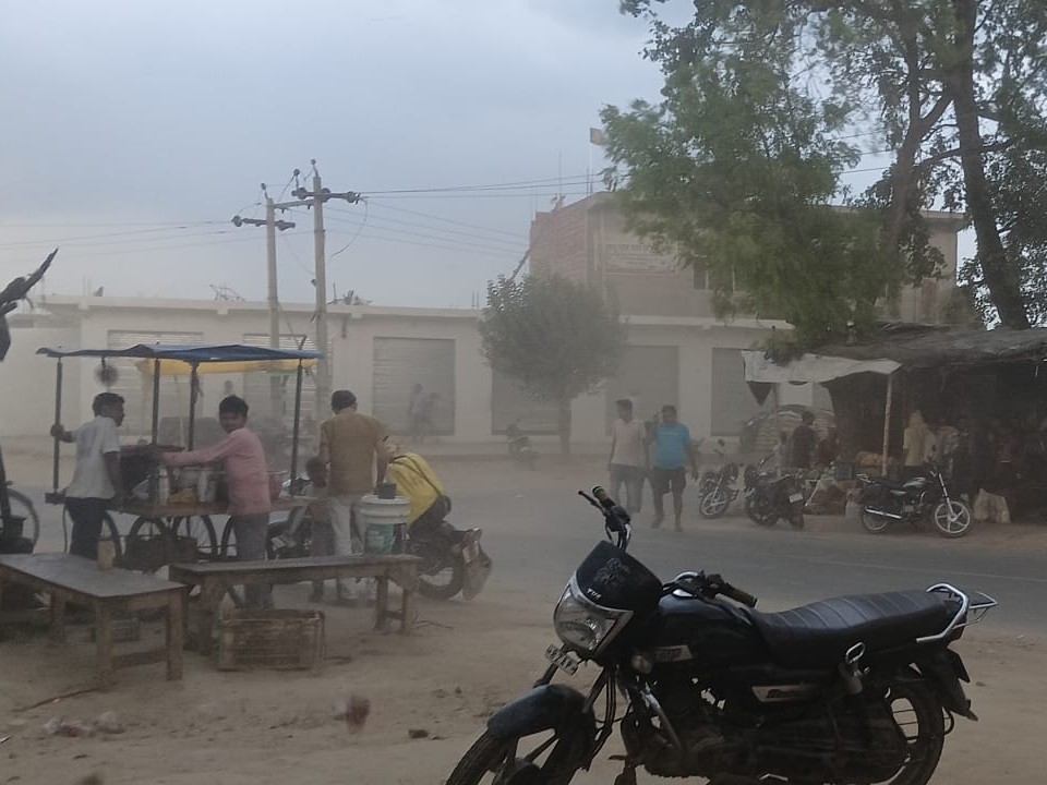 Ummerpur Pyau Mini Market Solar Panels Shops Damaged By Heavy Storm