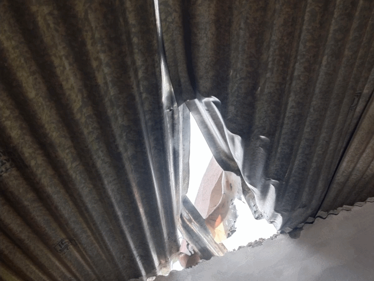Ghad Storm Damage: Tin Sheds Blown Away, Trees Fall, Power Outage