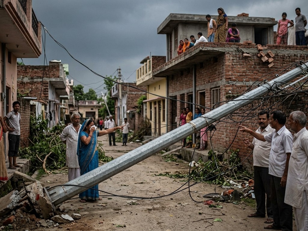 Bareilly Storm Deaths | Woman Killed By Electric Pole, Another Falls ...